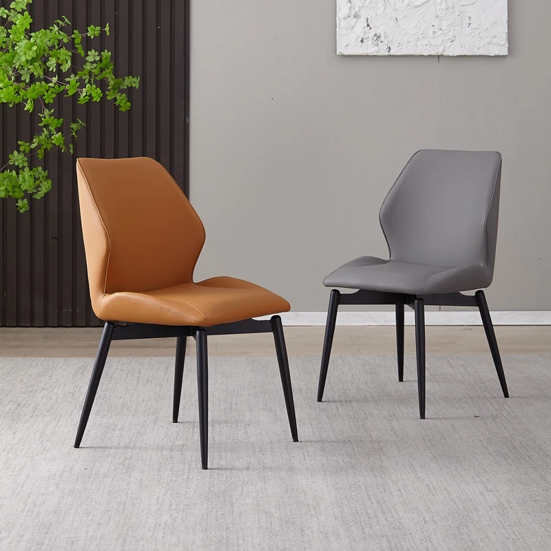 Modern Dining Room Chair Home Dining Room Furniture Black Steel Legs ...
