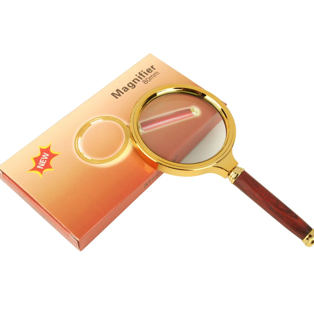 10X Handheld Magnifier Magnifying Glass for Reading Book Inspection ...