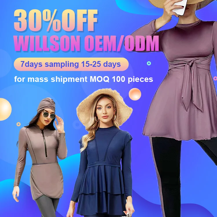 OEM ODM Clothing Manufacture Custom Burkini Low MOQ Product Show Stream ...