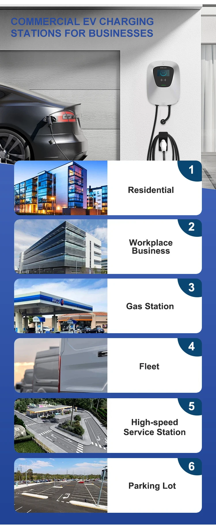 Electric Vehicle Charge Station EV Charger Type 2 Single Phase Fast Charging EV Quick Car ...