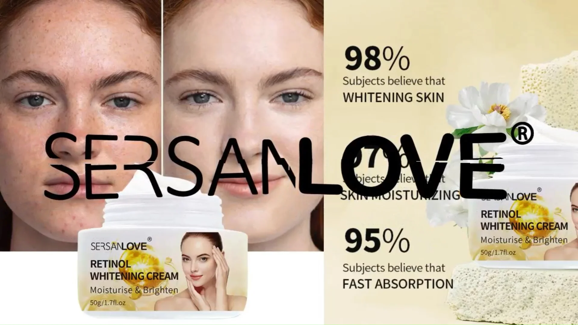 Sersanlove Facial Repair Whitening Face Cream For Anti-aging Anti ...