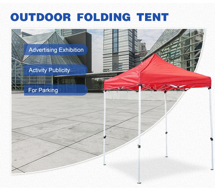 3x3m Steel Frame Outdoor Activity Tent Pop-Up Terrace Booth Camping ...
