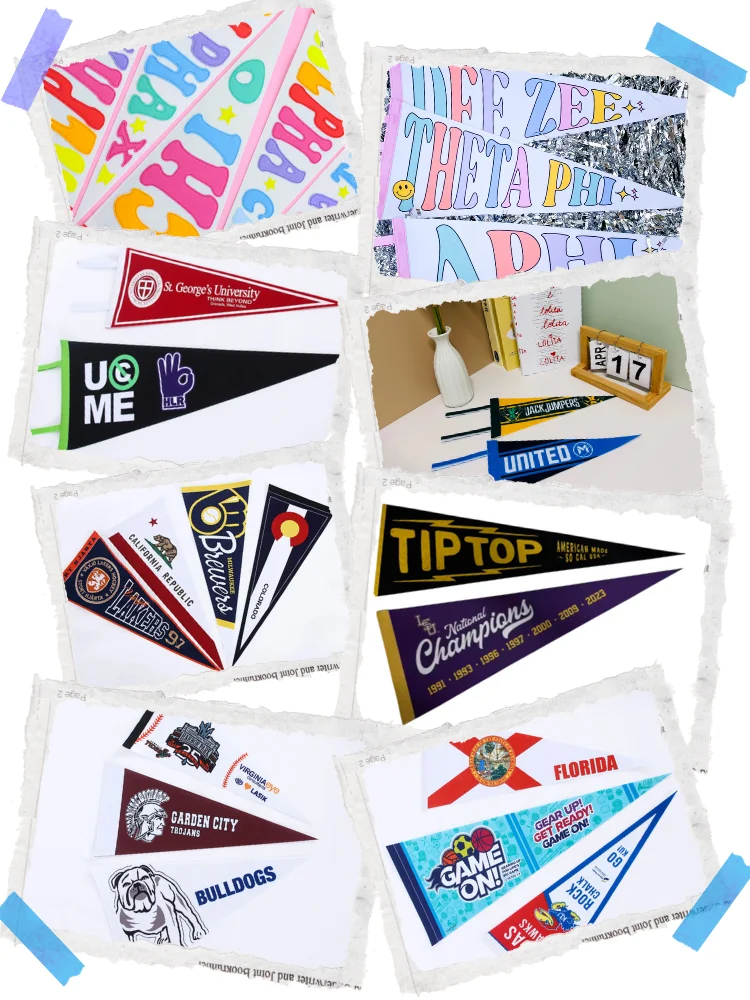 Custom Football Team Pennant Soccer Club Exchange Flag for Sports ...