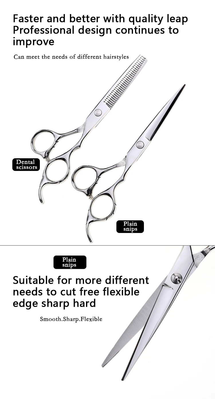 Professional Haircut Shear Barber 6 Inch Hairdressing Thinning Scissor ...