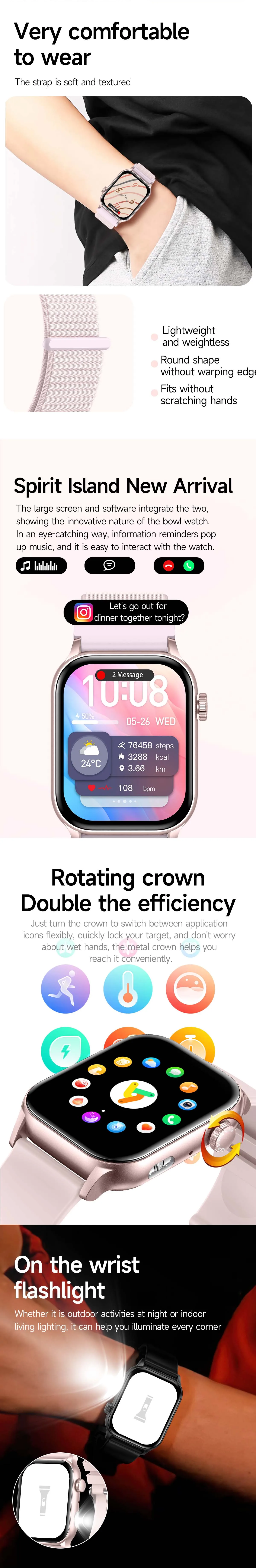 VALDUS VS40 PRO Smartwatch - Advanced Heart Rate & Sleep Monitoring