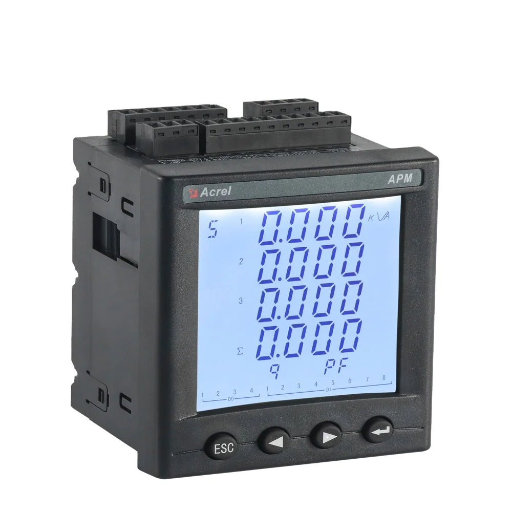Acrel Apm800/mth Three Phase Rs485 Modbus-rtu Lcd Energy Management Multifunction Meter 1channel ...