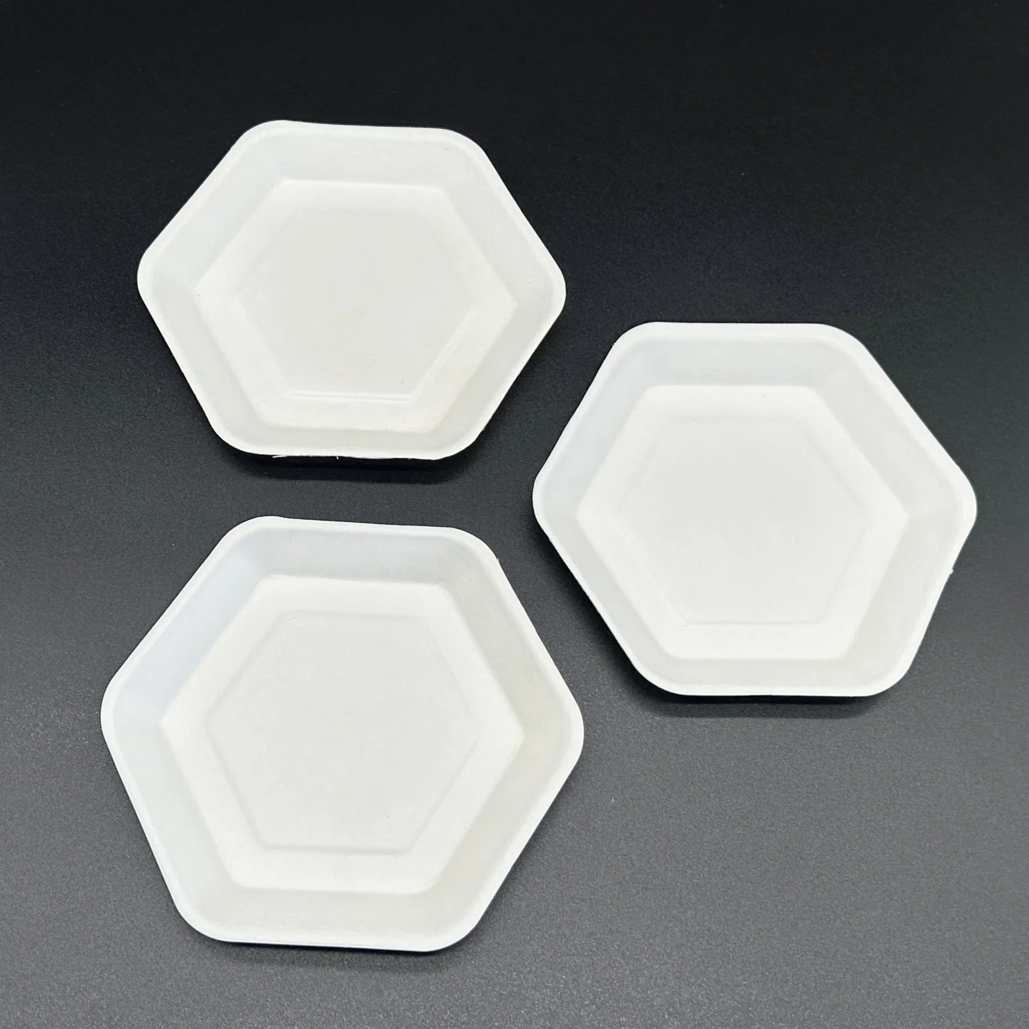 Disposable Sauce Plate Pad Food Container Bakery Container Sauce Bagasse Meal Prep Packaging ...