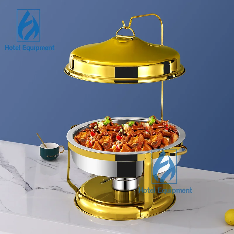 Party Catering Cheffing Food Warmer Chaffing Luxury Hanging Lid 9L ...