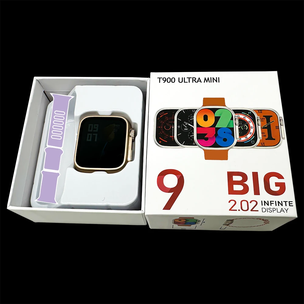 2024 Newest T900 Ultra Mini Smartwatch 2.02 Inch Screen Rotating Dual ...