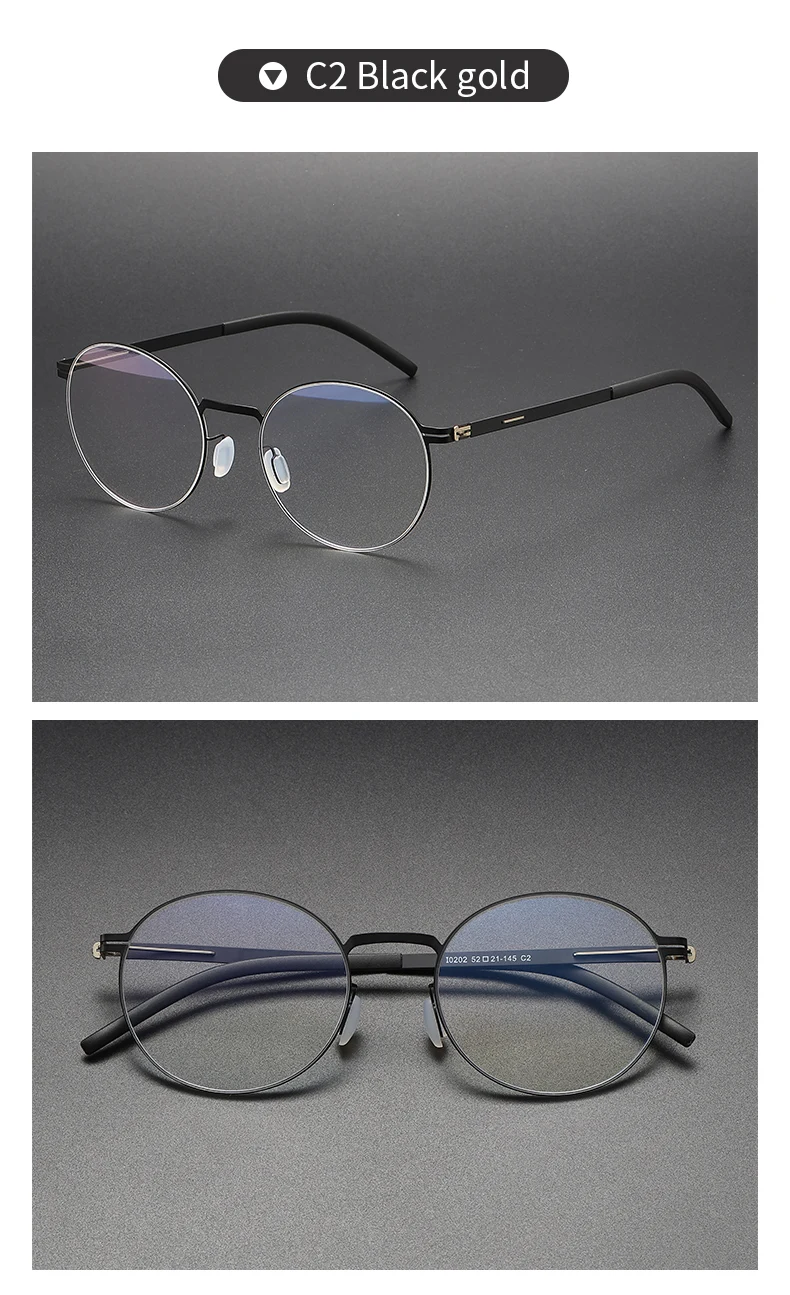 I0202 Hot Selling No Screws High-End Design Optical Frame Glasses ...