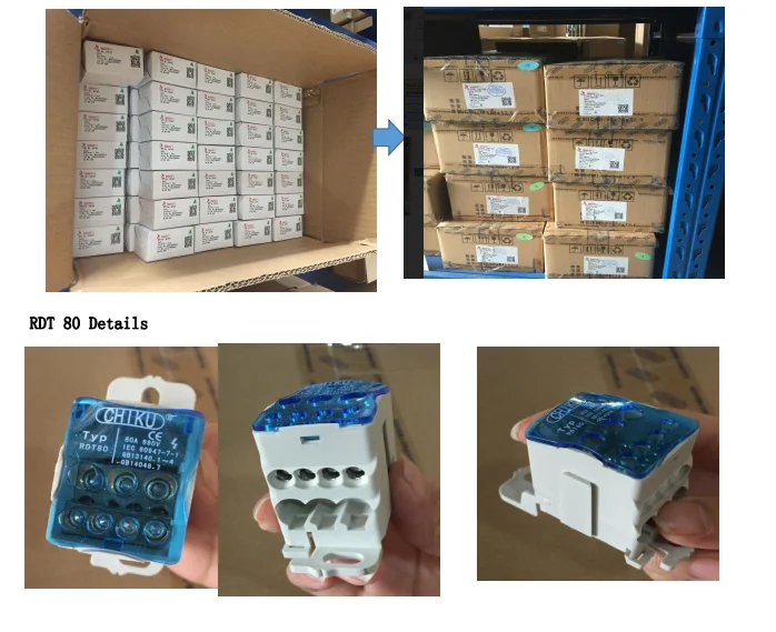Ukk 250a Brass Conductor Power Distribution Screw Terminal Blocks - Buy ...