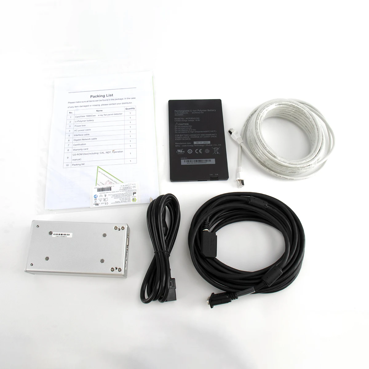 Medical Digital X-ray Wireless Flat Panel Detector De 17*17 Dynamic ...