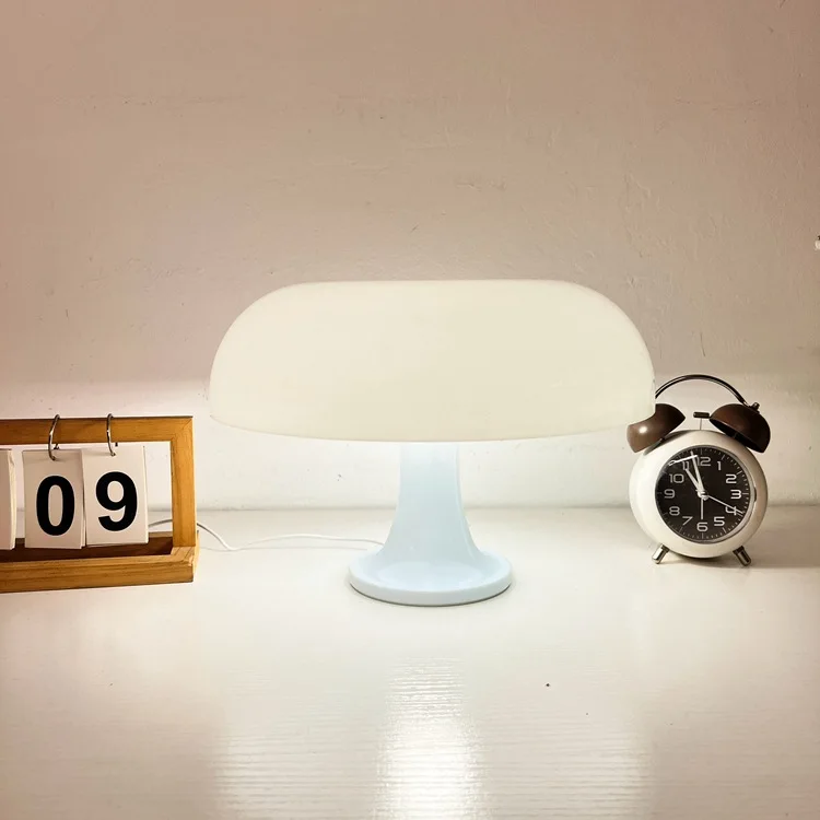 Modern Bedroom Retro Dimmable Orange Mushroom Donut Table Lamp - Buy ...