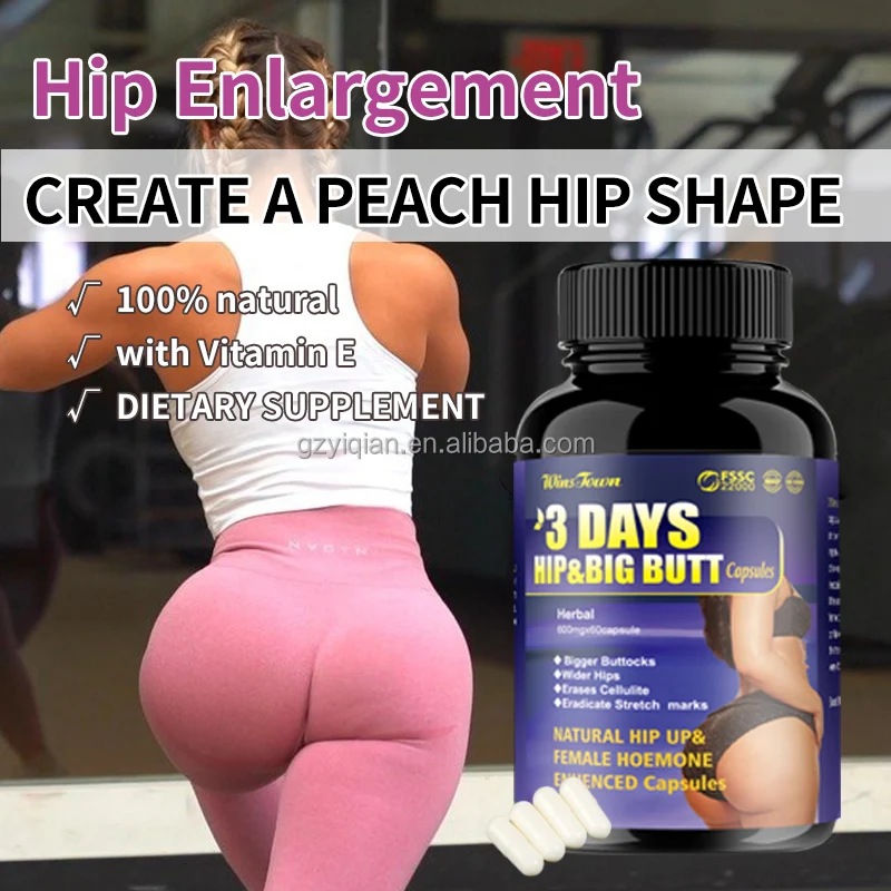 3-day Hip & Big Butt Capsules - Premium Adult Enhancement