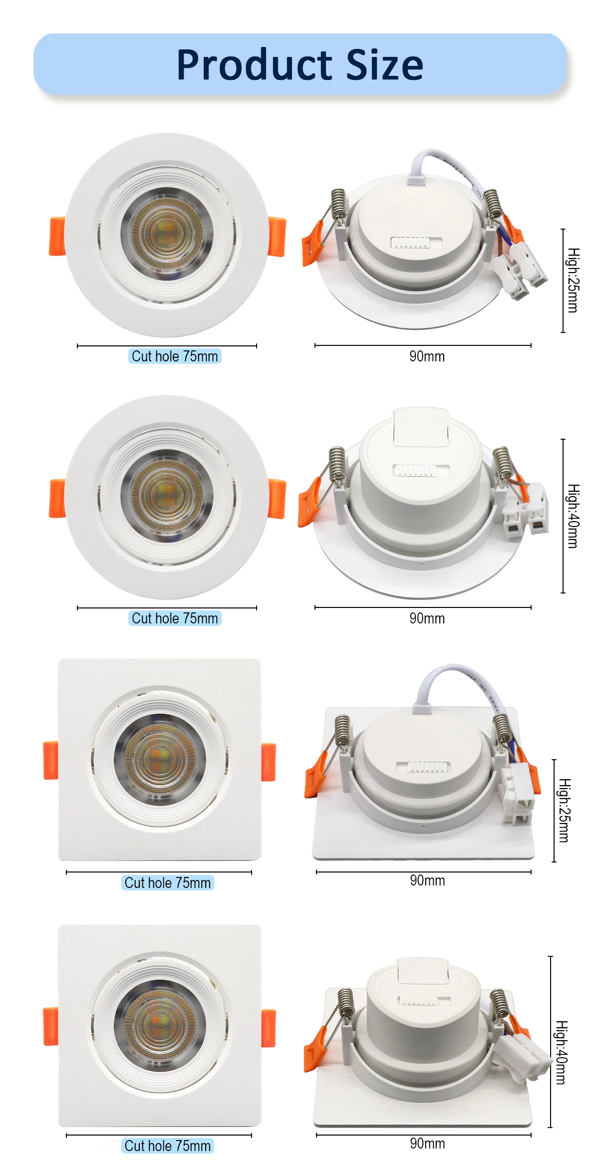 Led 3cct Adjustable Ceiling Spotlight With Wireless Switch - Recessed ...