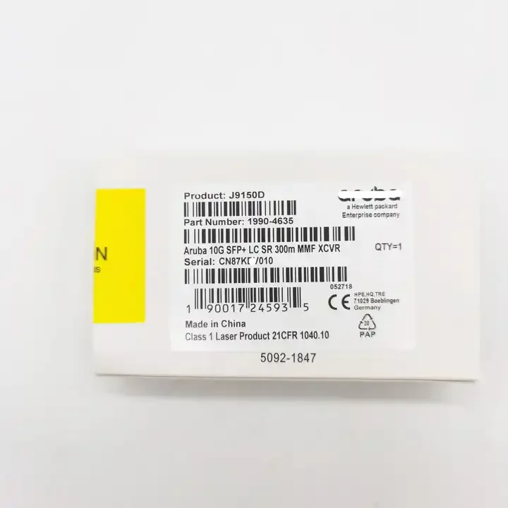 New Hp Hpe Aruba J9150d 10gbase Sr Sfp Transceiver Module - Buy Aruba ...