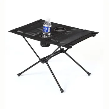 Small Low Profile Black Aluminium Camping Folding Outdoor Portable ...