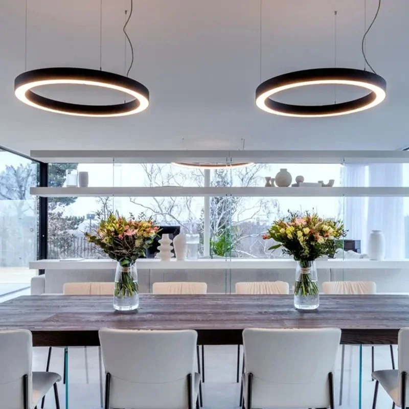 Circle LED Hanging Lights - Modern, Efficient Lighting