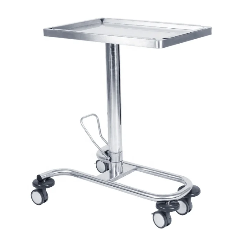 Stainless Steel Adjustable Mayo Table Surgical Instrument Tray Mayo ...