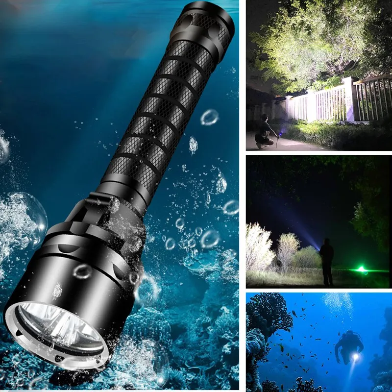 Super 20000lm T6/l2 Professional Ip8 Waterproof Rating Lamp Using 18650 ...