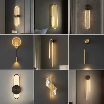 Modern Indoor Led Wall Light Bedroom Living Room Home Wall Sconce Hotel ...