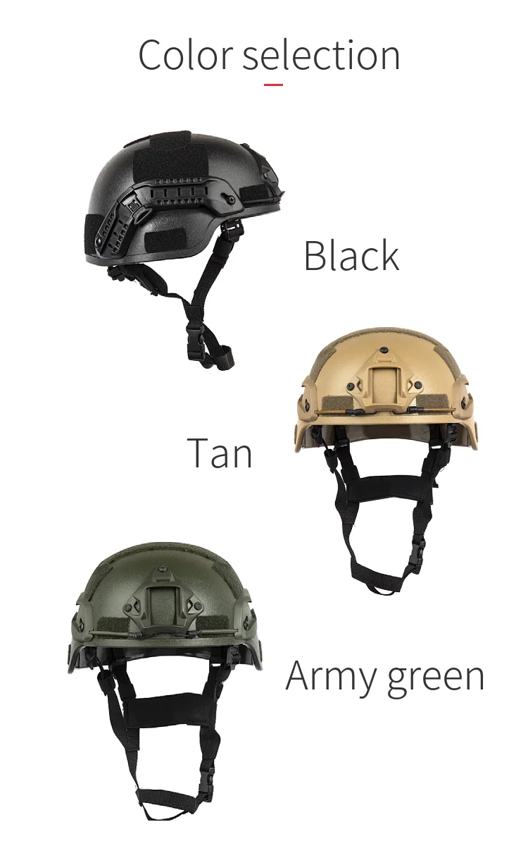 Mich 2001 Action Version Tactical Helmet With Nvg Mount And Side Rails ...