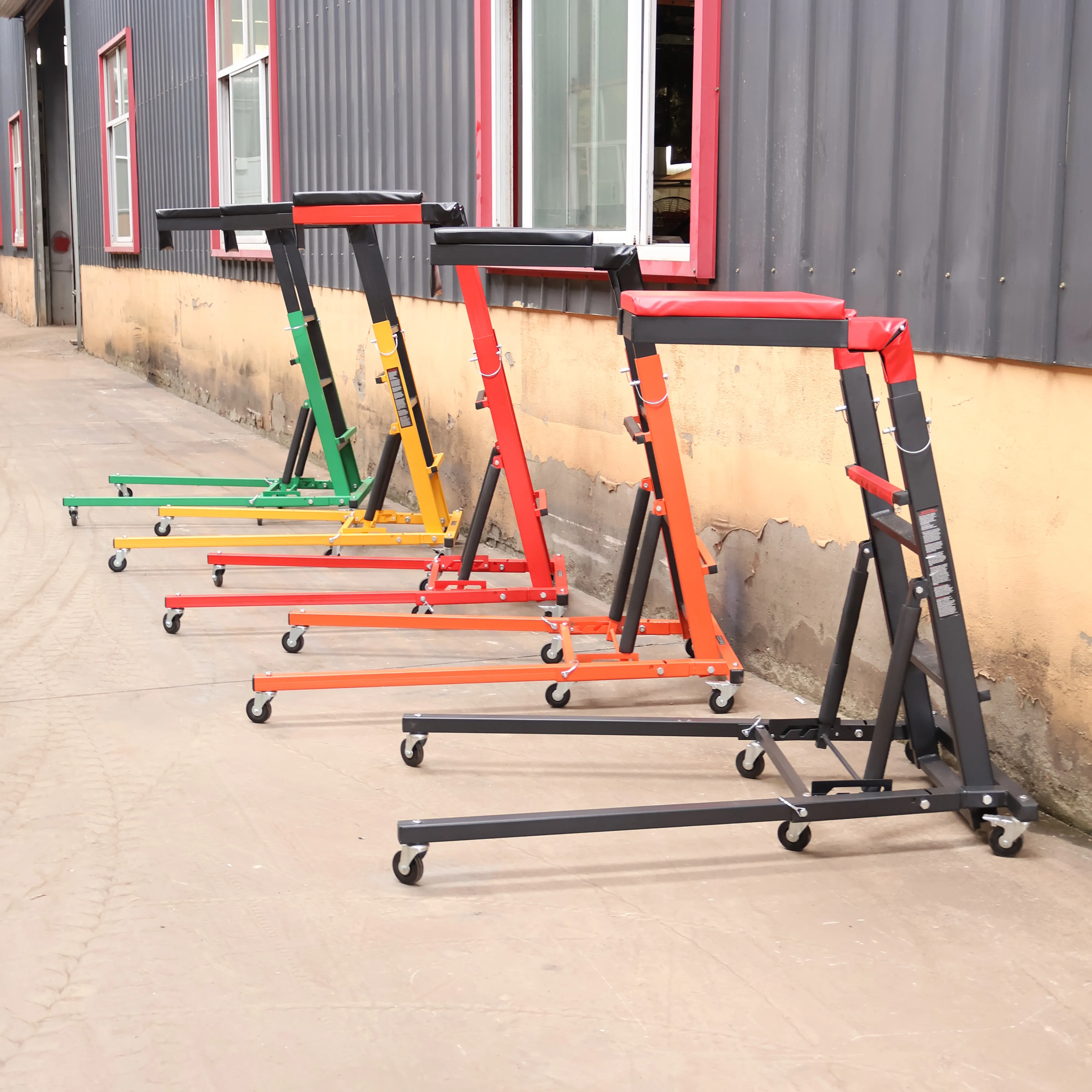 Folding Premium Repair Climbing Stool with Adjustable Height Engine ...