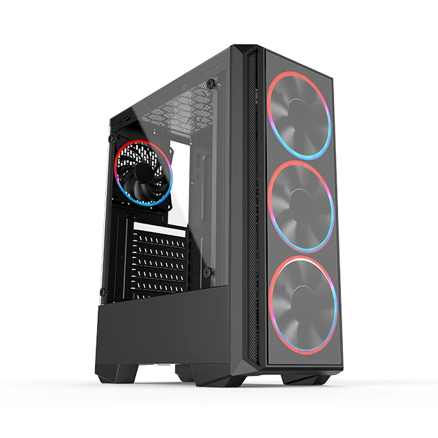 Full Tempered Glass Atx Computer Case & Towers Atx Gaming Case Oem ...