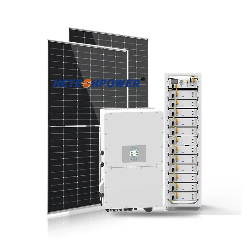 Three Phase 50000w Hybrid Solar System 50kw Package Kit With High ...