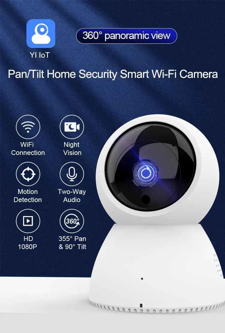 High Resolution Auto Rotating Human Tracking Wifi Cctv House Ip Camera ...