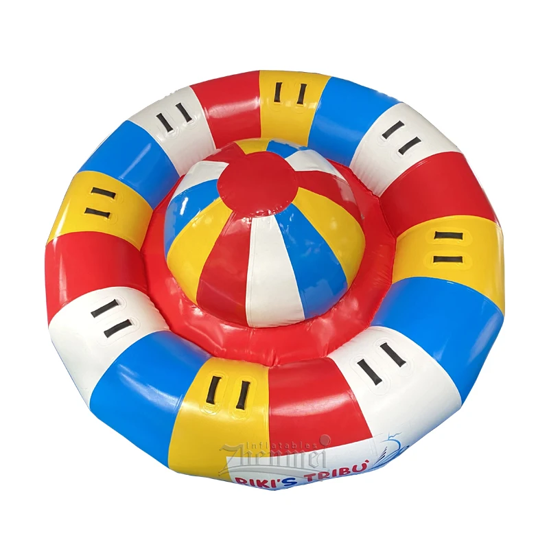 Customized Design Inflatable Flying Disco Boat Inflatable Rotating ...