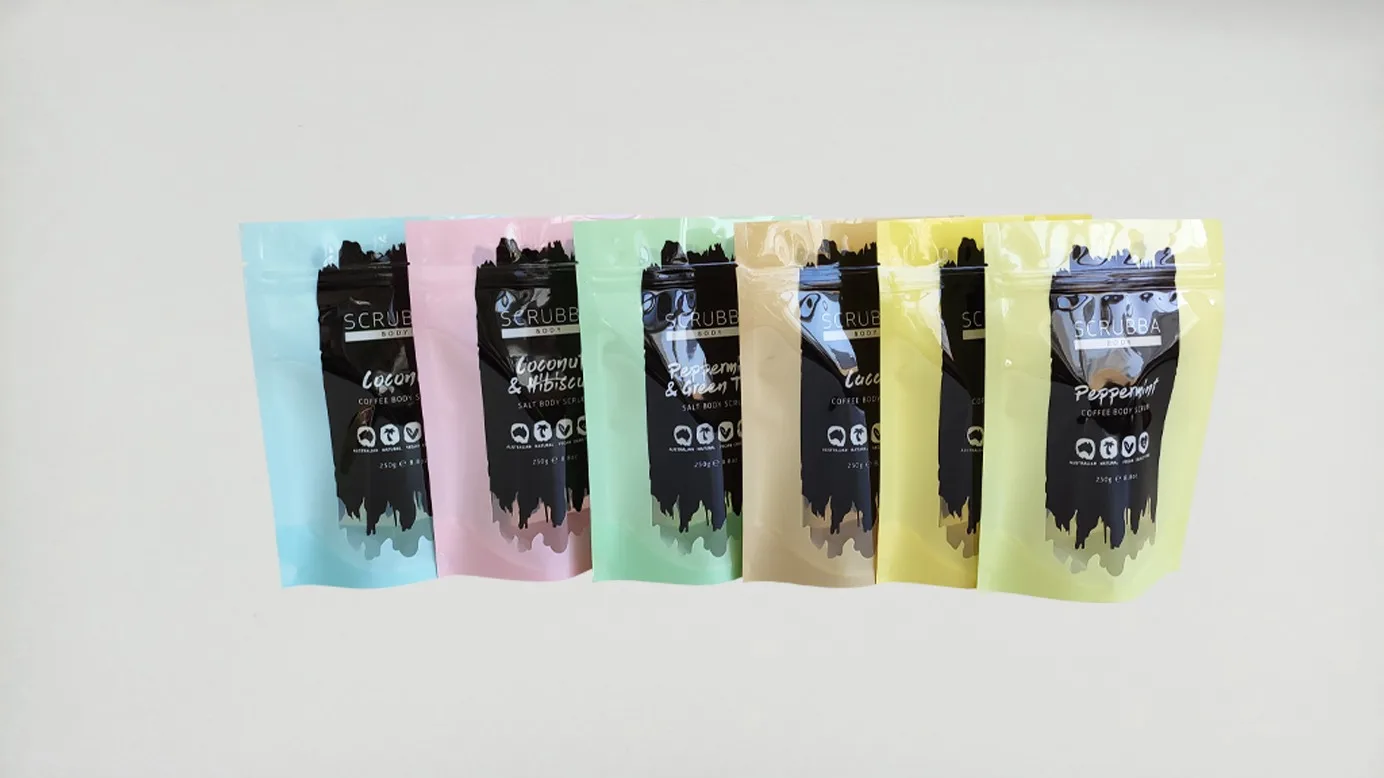 Custom Print Stand Up Ziplock Poly Plastic Packaging Bath Salt Body ...