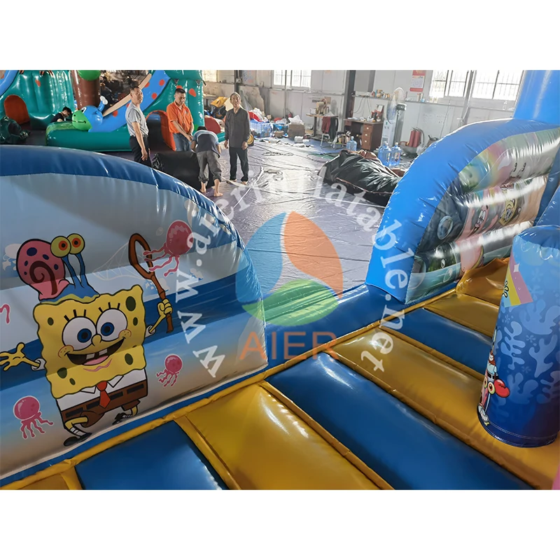 New Design Inflatable Spongebob Funland - Bouncy Fun for All