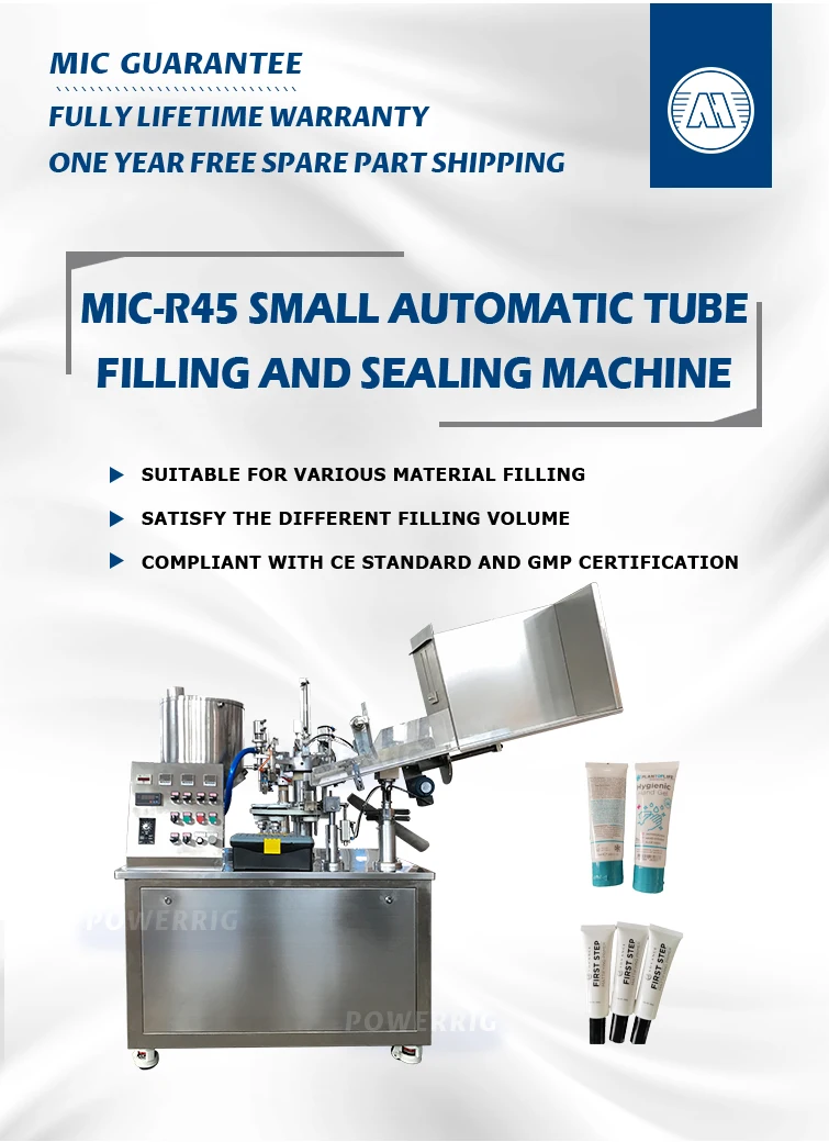 Automatic Rotary Cosmetic Cream Paste Paint Plastic Tube Specialized ...