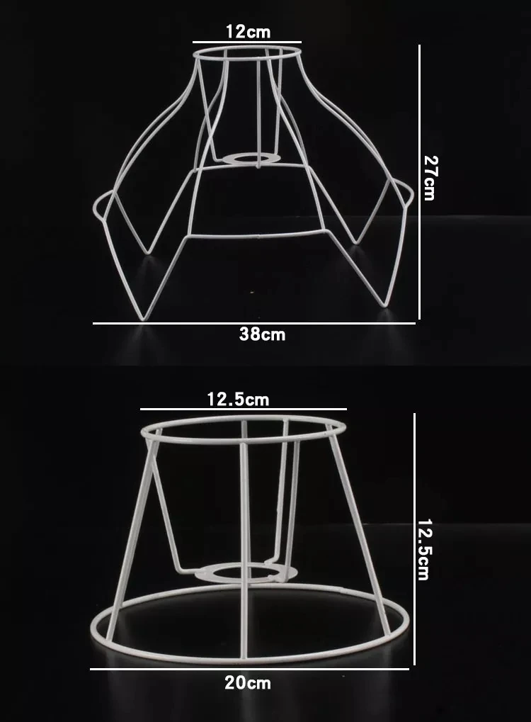 Custom Lamps Structures Lamp Shade Metal Wire Frame Iron Wholesale For ...