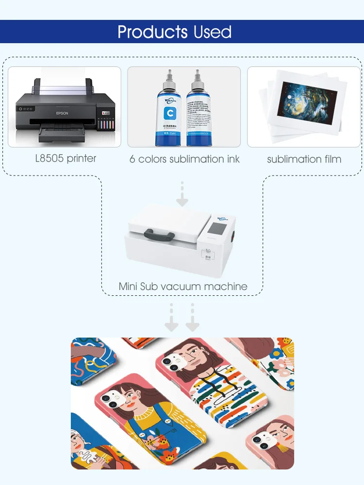 Mini Heat Press Machine For 3d Phone Case Sublimation Vacuum Heat Press ...