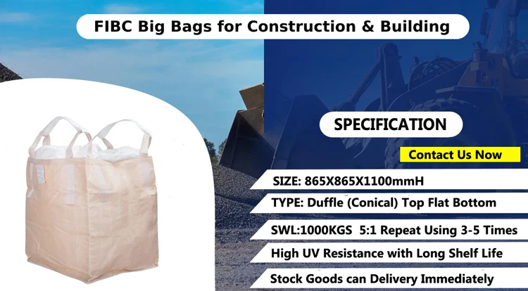 Heavy Duty Uv Clear Plastic Industrial Big Bag Jumbo 1000kg ...