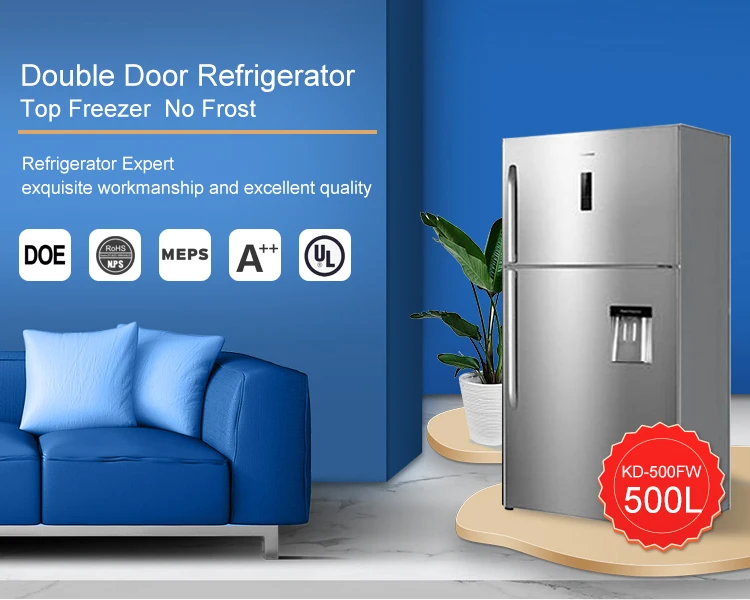 500L Double Door Smart No Frost Sale for Fridge Refrigerator 2 Doors ...