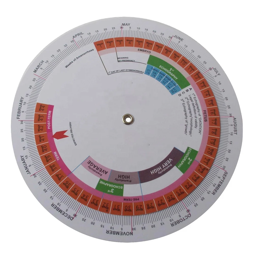 Hot Sale Hospital Wheel Chart Cheap Custom Calculator Pregnancy ...
