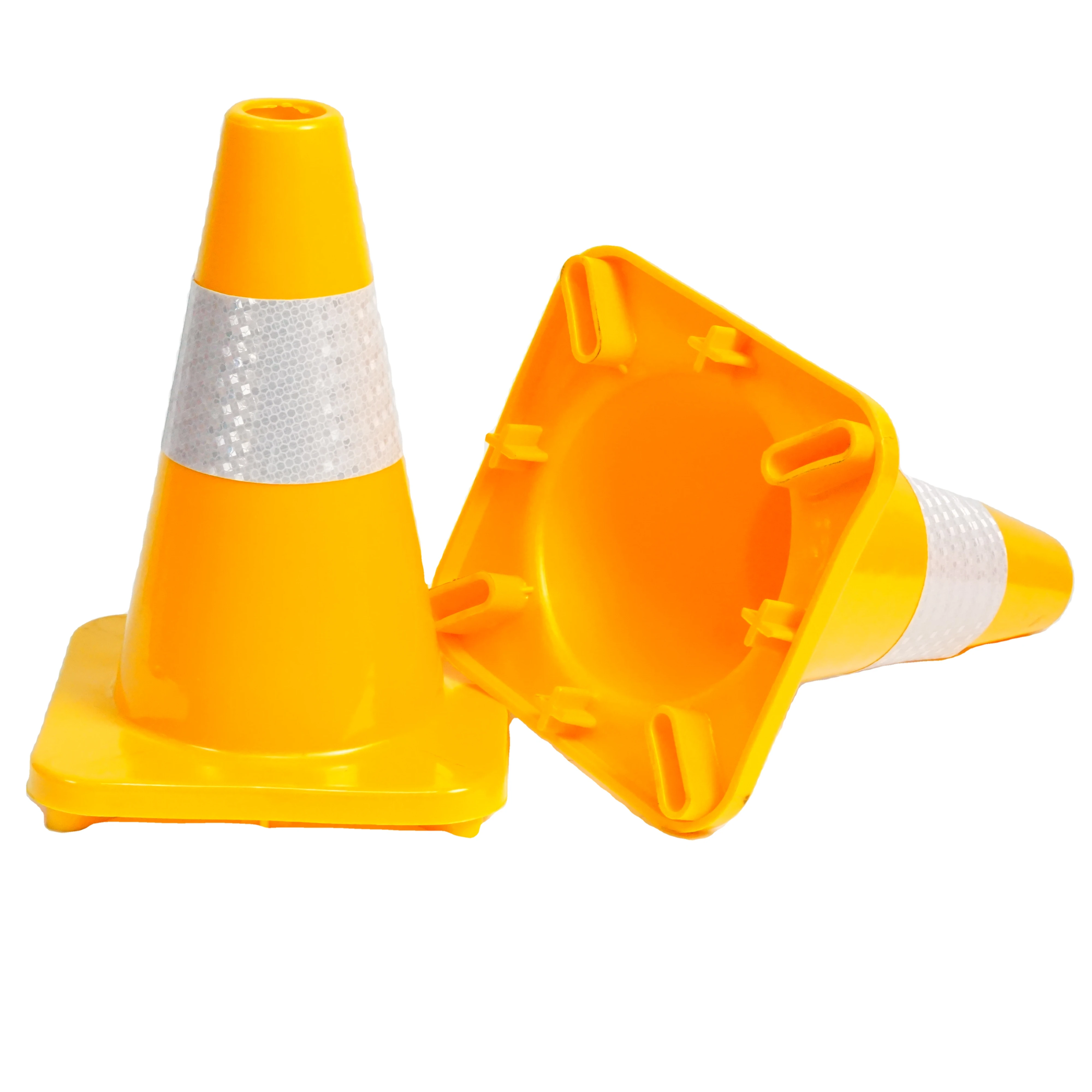 300mm Reflective Rubber Road Cone Obstacle And Ice Cream Cone Bucket ...