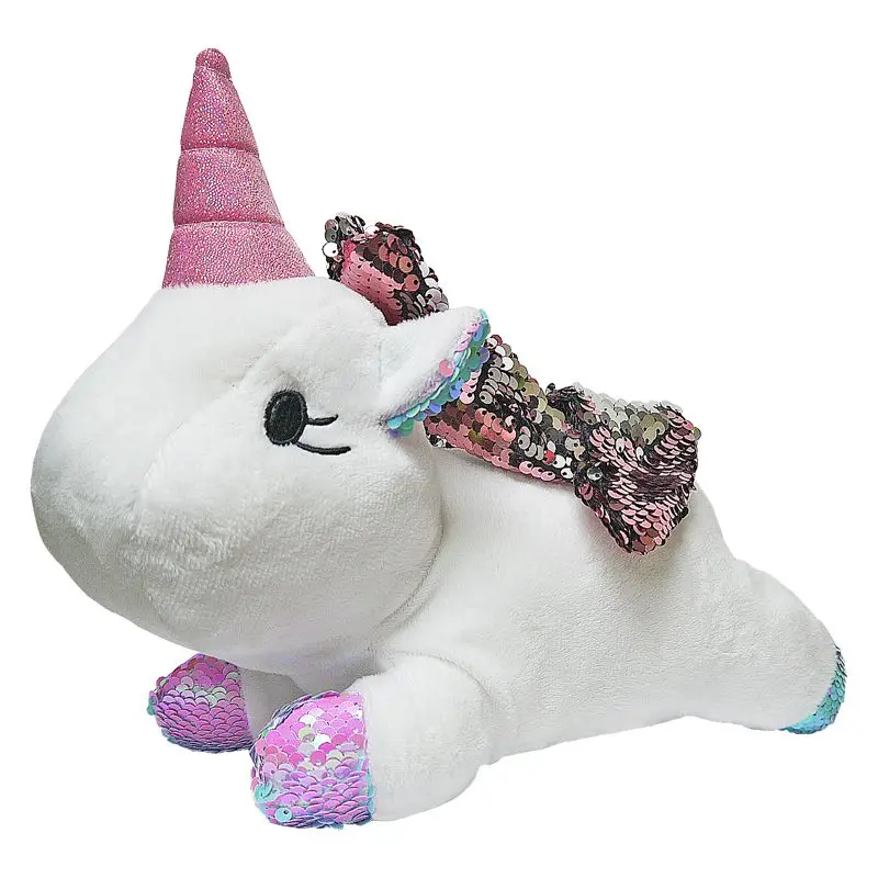 Shimmer Reversible Sequin Plush Snake Toy by Sequined Animals