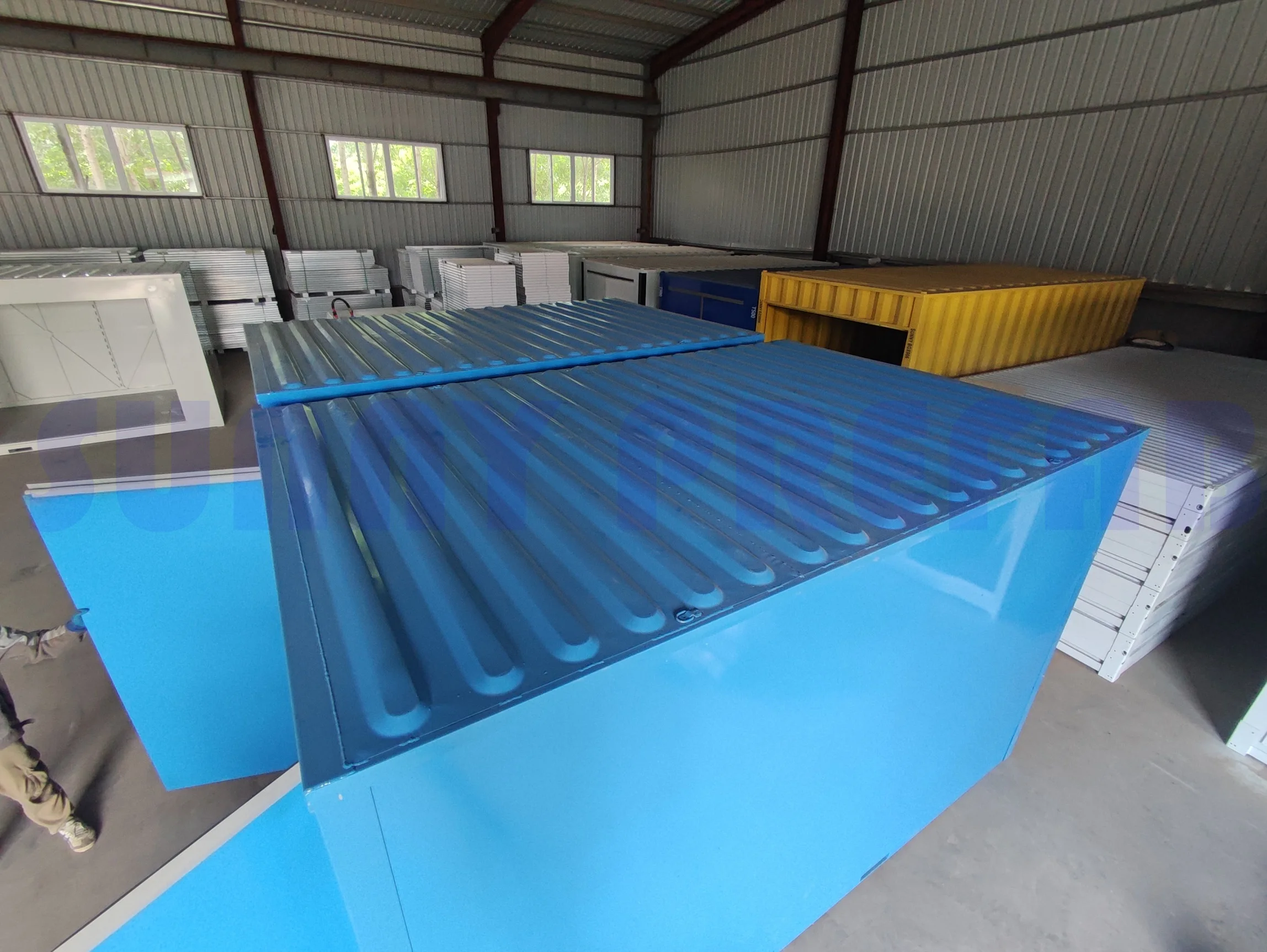 Steel 20ft Partitioned Prefab Container Storage Solutions