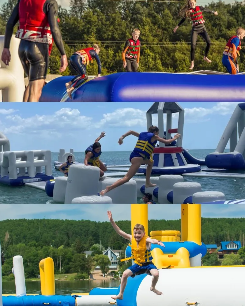 Inflatable Commercial Aqua Park Water Slides Adults Kids Swimming Pool ...