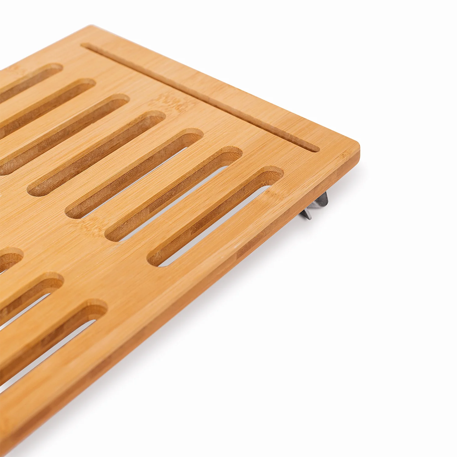 Bamboo Stackable Storage Shelf Multifunction Folding Organizer Rack ...