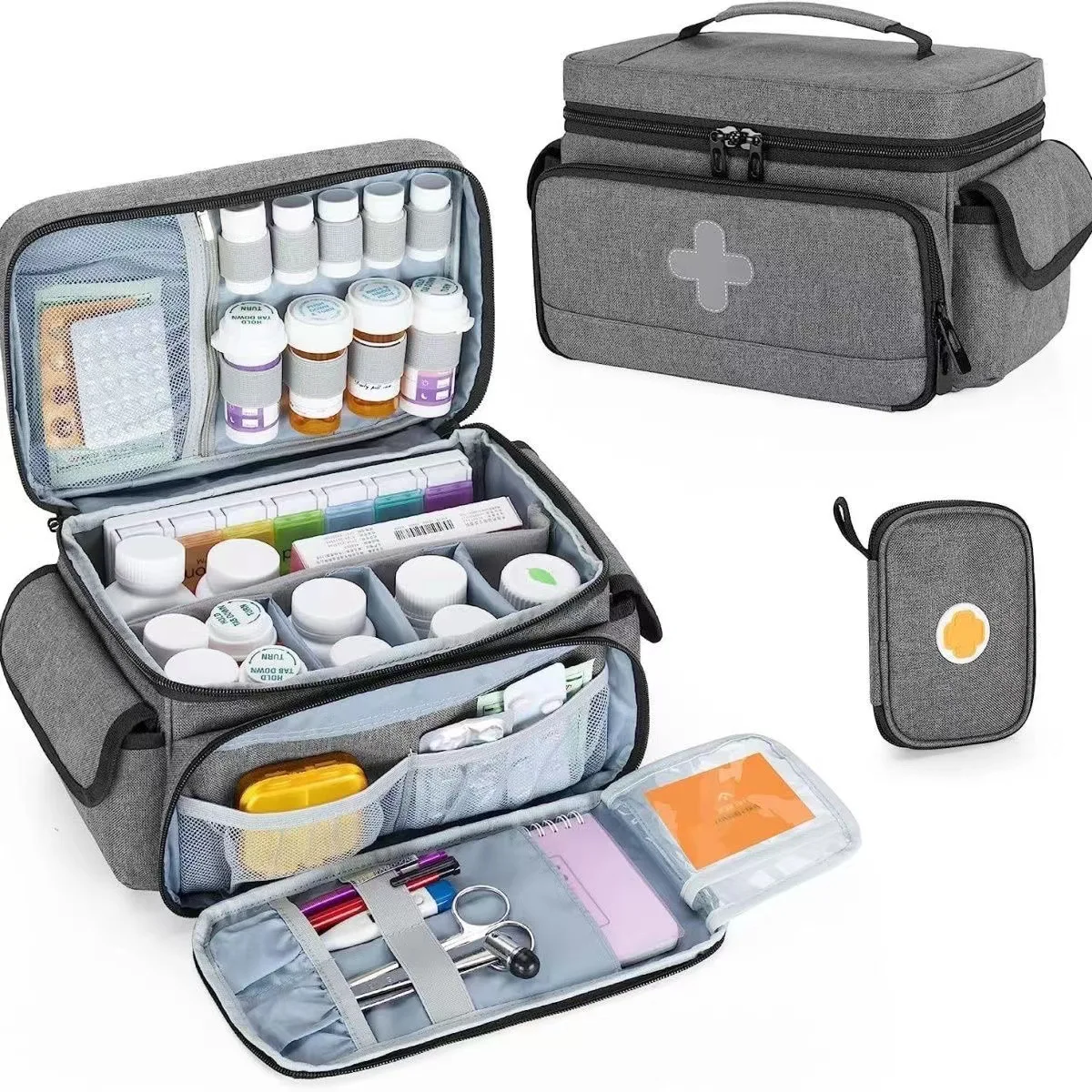 Portable Tactical Medical Kit Oxford PC Material Medicine Storage Bag ...