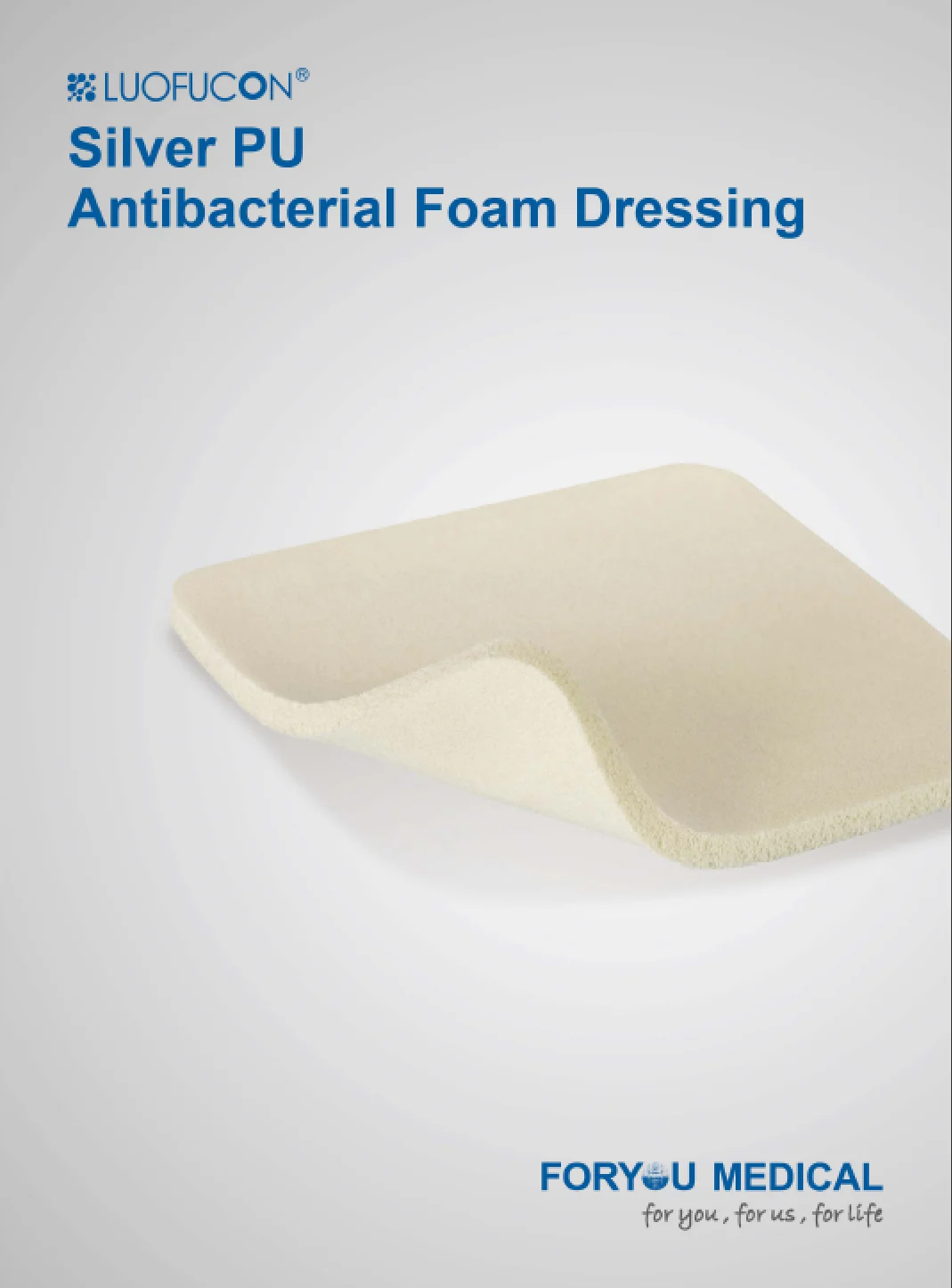 Bordered Silver PU Foam Dressing for Secure Placement and Easy ...