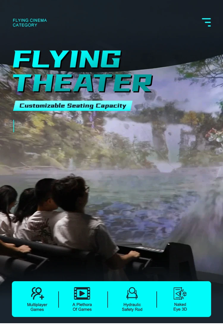 Customized 5D/7D/9D VR Flying Cinema System Smart Metaverse & Naked Eye ...