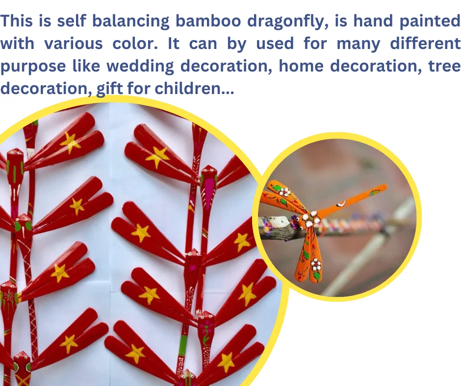 Handmade Balancing Bamboo Dragonfly Toy: Ingenious And Distinctive ...