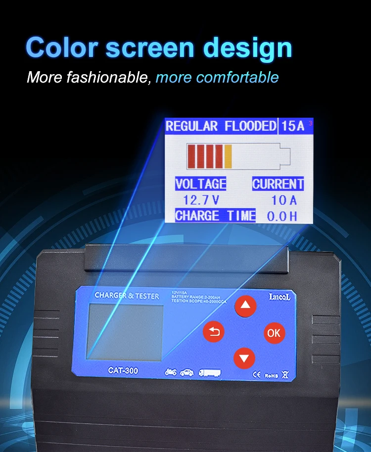 Lancol Battery Tester & Charger - CAT-300 Integrated