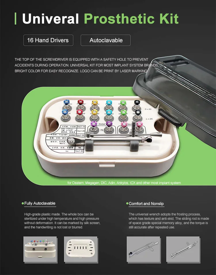 Universal Driver Implant Torque Ratchet Screwdrivers Wrench Dental ...